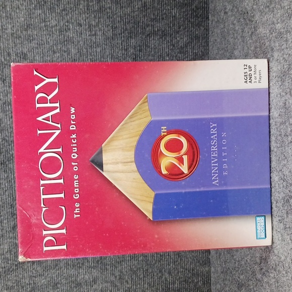 Parker Brothers | Other | Pictionary 2th Anniversary Game Draw Art ...